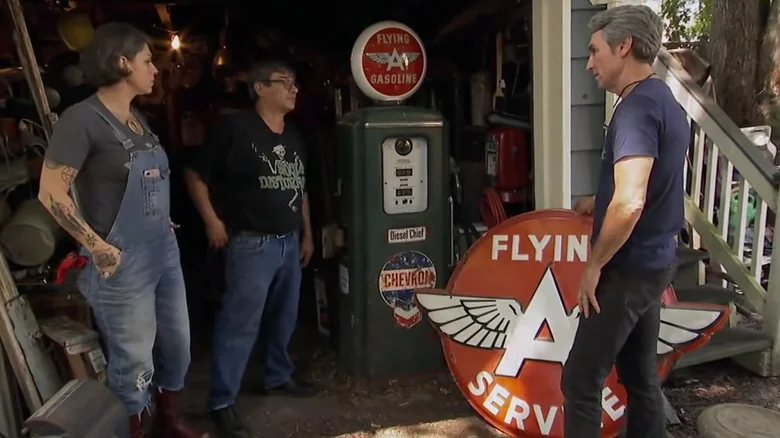 American Pickers' Mike Wolfe Paid $3,600 For A Classic Flying A Gas Sign