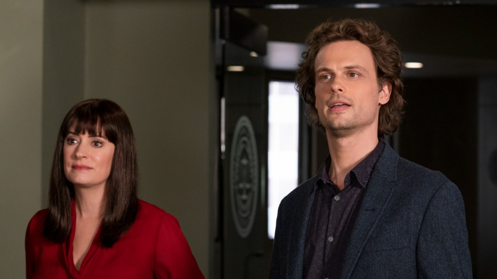 Paget Brewster Y Matthew Gray Gubler Image Of CRIMINAL MINDS, Shemar