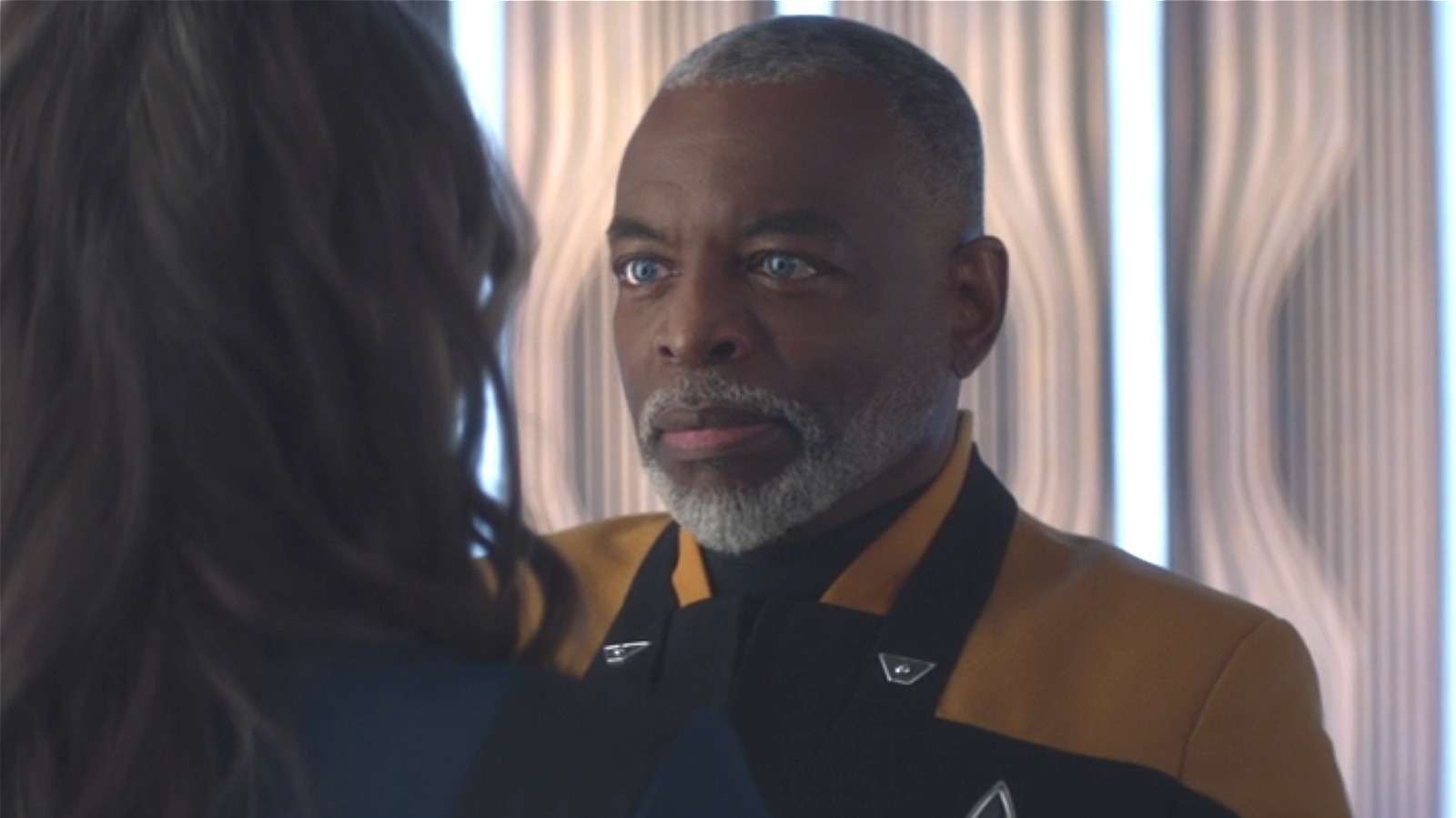 Star Trek Picards Levar Burton Explains Why La Forges Visor Is Missing