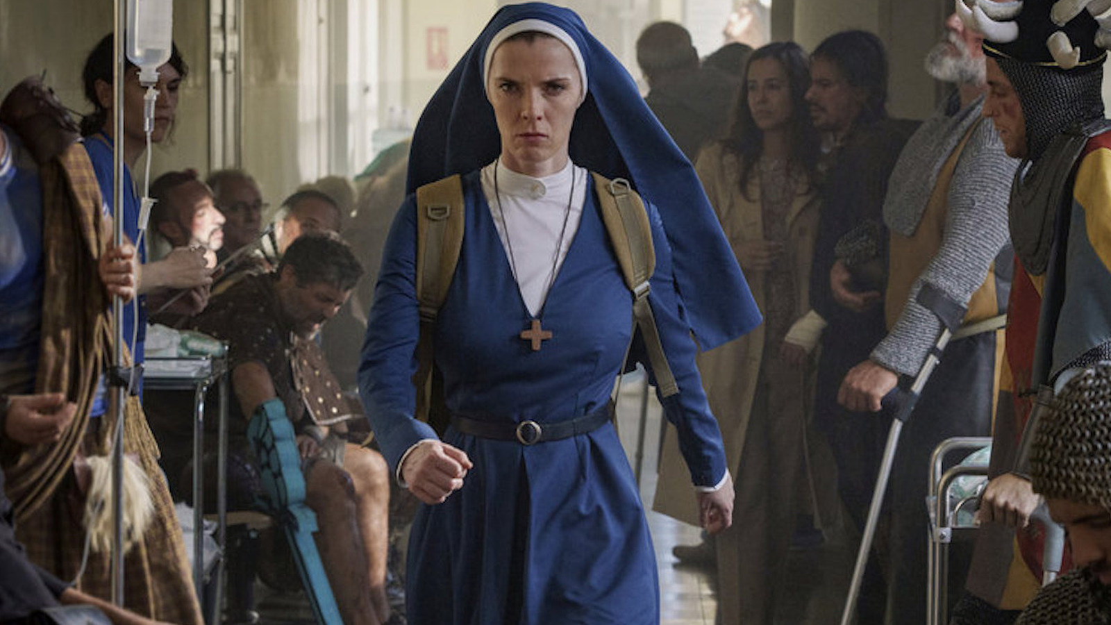 Where Were The Excalibattle Scenes From Mrs. Davis Actually Filmed?