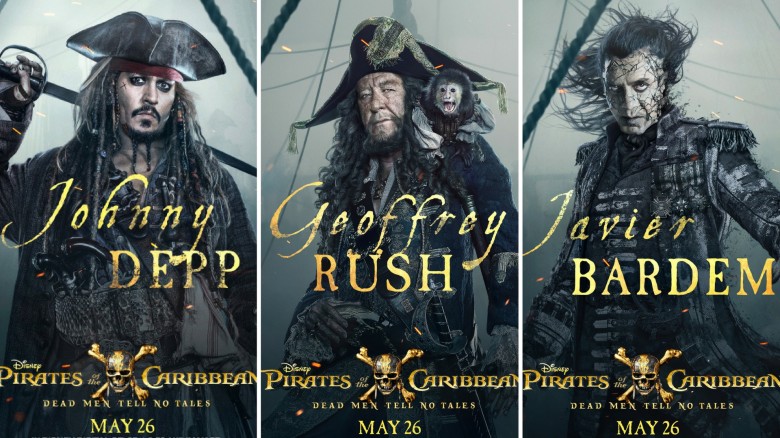 See The Swashbuckling New Pirates Of The Caribbean Character Posters